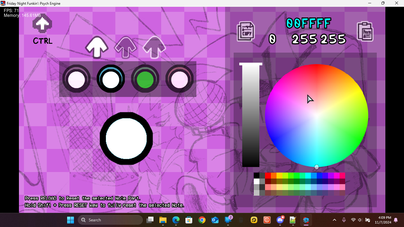 Osu Mania Circle NOTE assets Mod for Friday Night Funkin' | FNF Mods