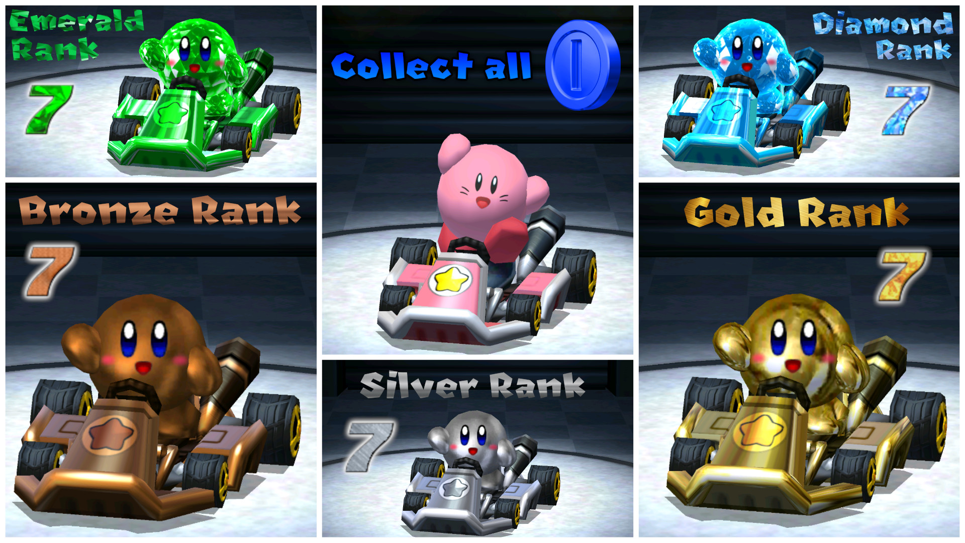Unlockable Kirby's Mod for Mario Kart 7 | MK7 Mods
