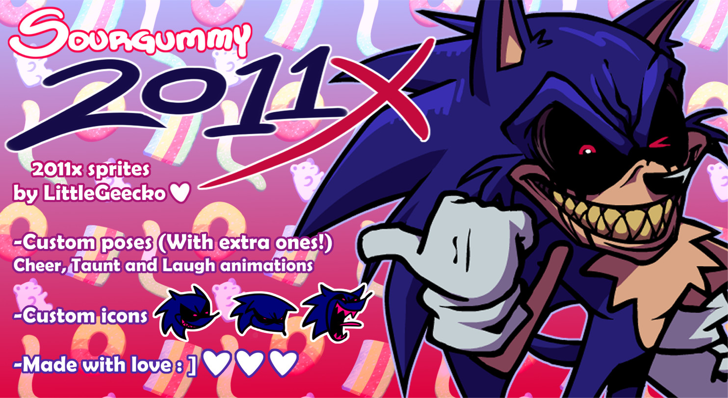 SourGummy 2011x (Custom Sprites) Mod for Friday Night Funkin' | FNF Mods