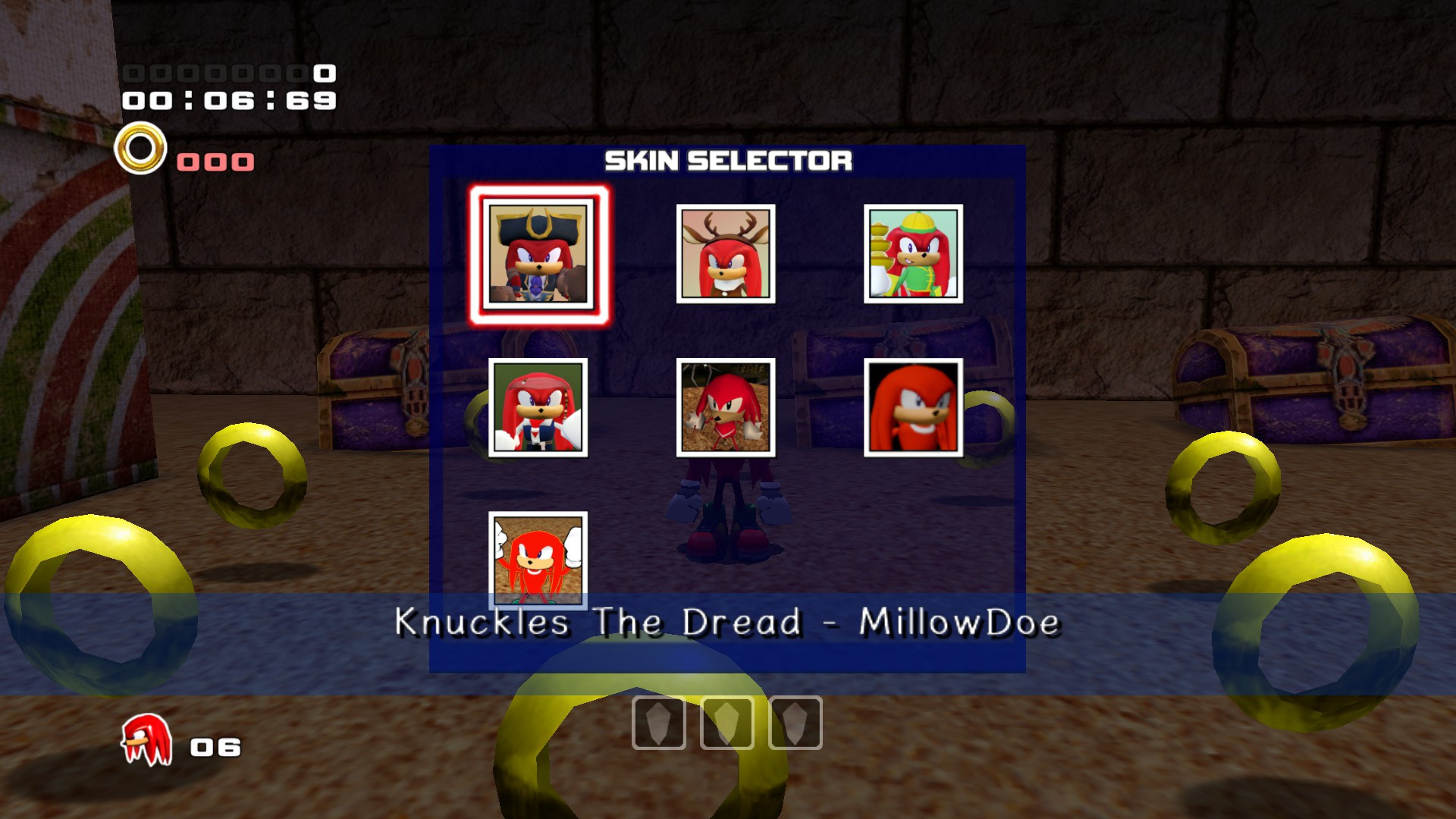 Pack of skins Knuckles for Skin Selector Mod for Sonic Adventure 2 ...