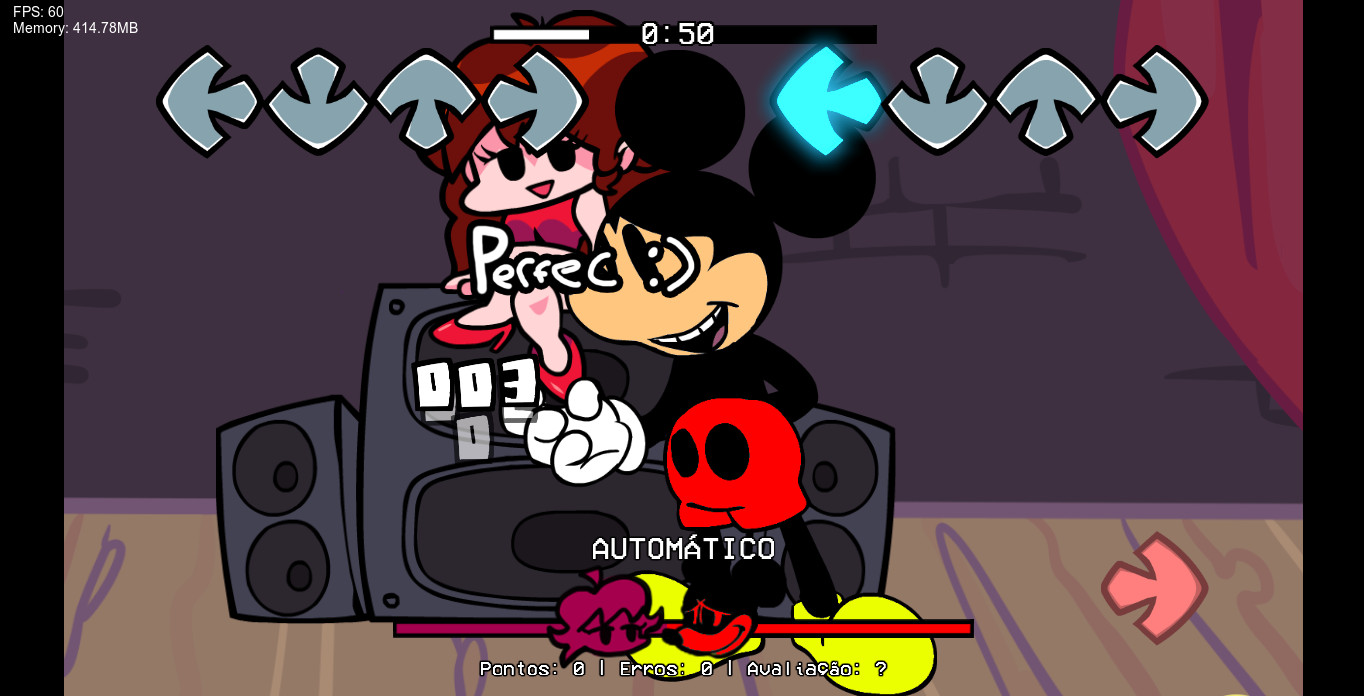 Playable Happy Mickey Mouse (Colored) Mod for Friday Night Funkin ...