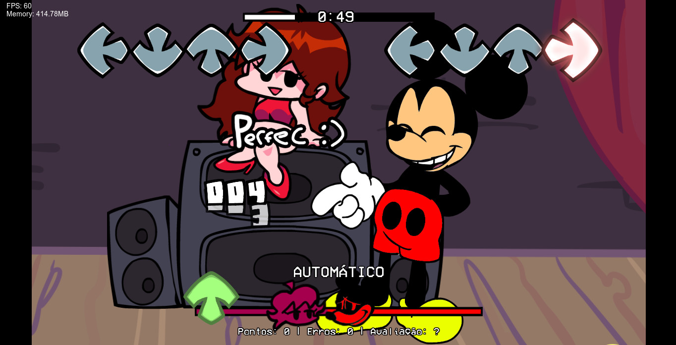 Playable Happy Mickey Mouse (Colored) Mod for Friday Night Funkin ...