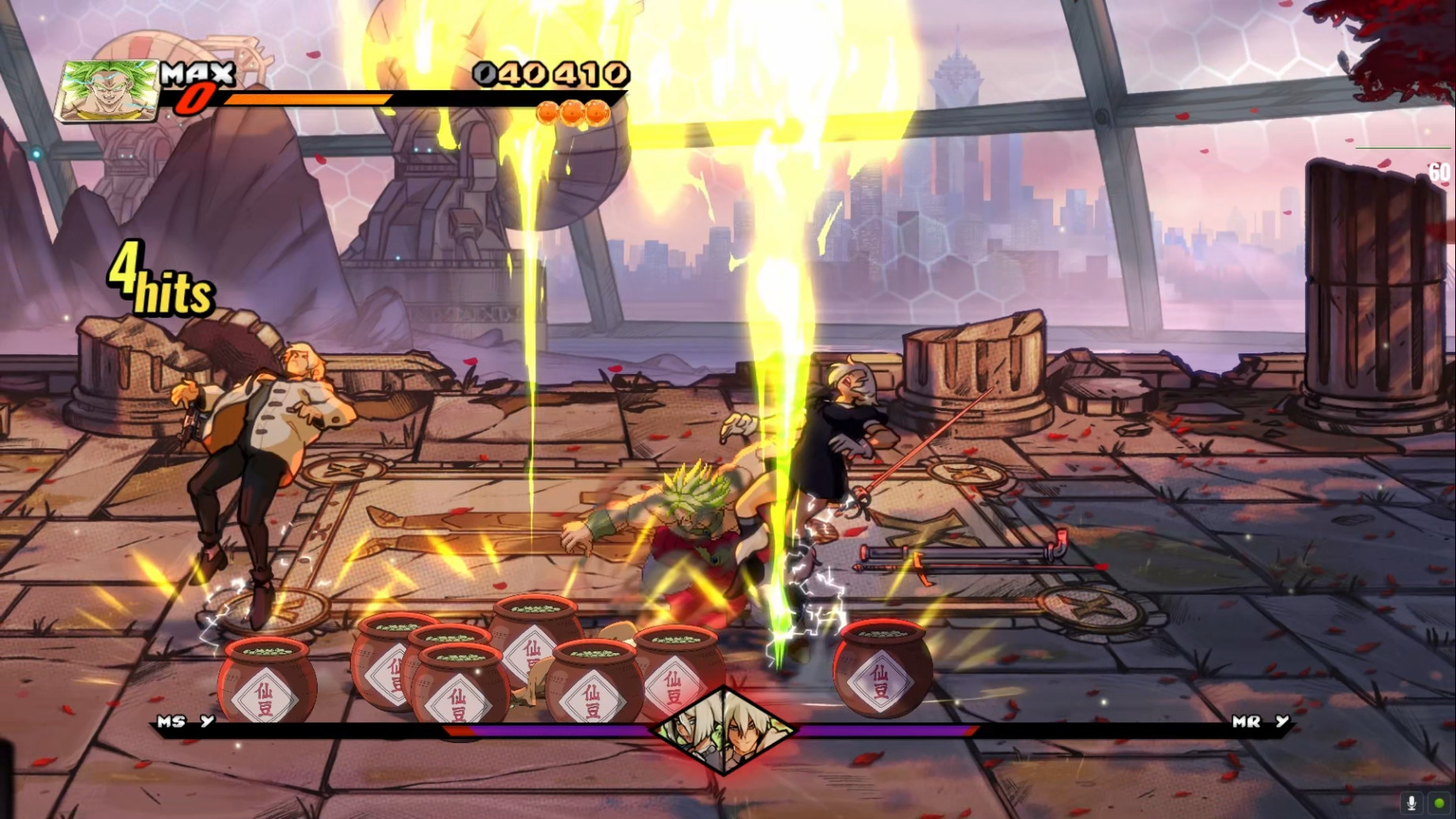 Broly over Max 4 Mod for Streets of Rage 4 | SOR4 Mods