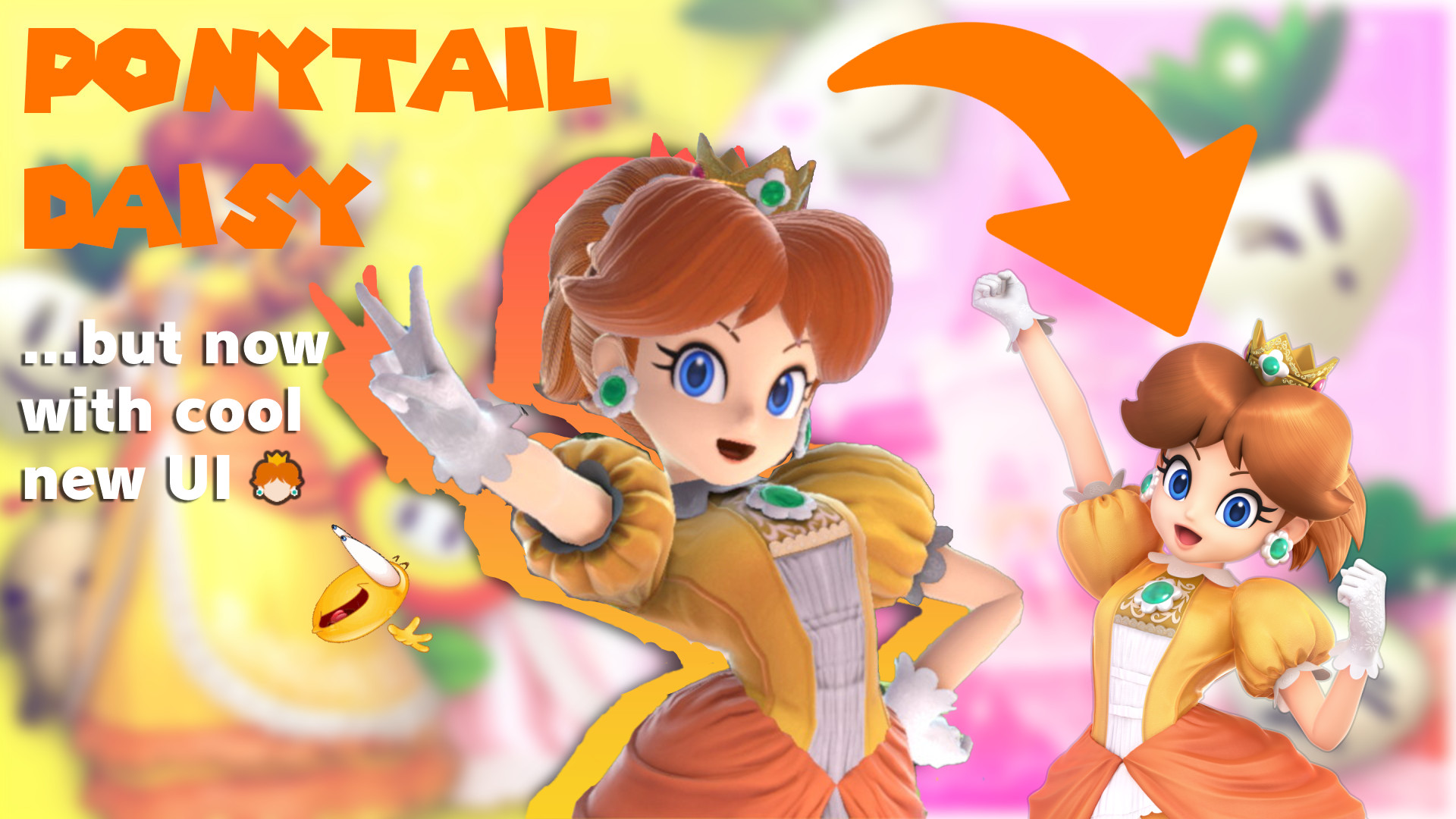 Daisy - Ponytail UI (Complimentary Pak) Mod for Super Smash Bros ...
