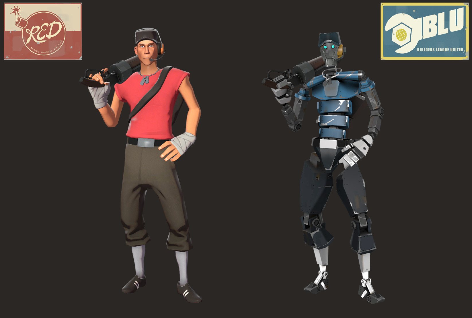 BLU Bots (Blu team robot only) Mod for Team Fortress 2 | TF2 Mods