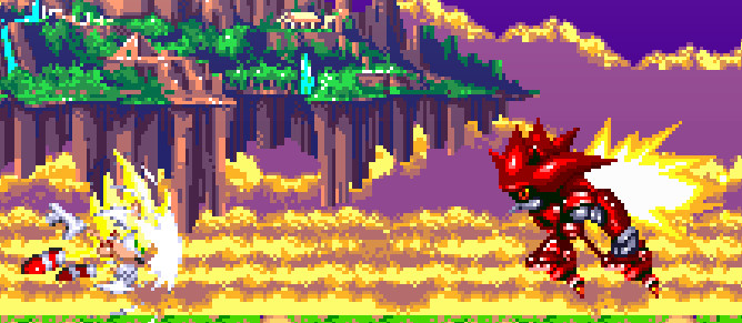 Mecha Sonic in OVA style design Mod for Sonic 3 A.I.R. | S3AIR Mods