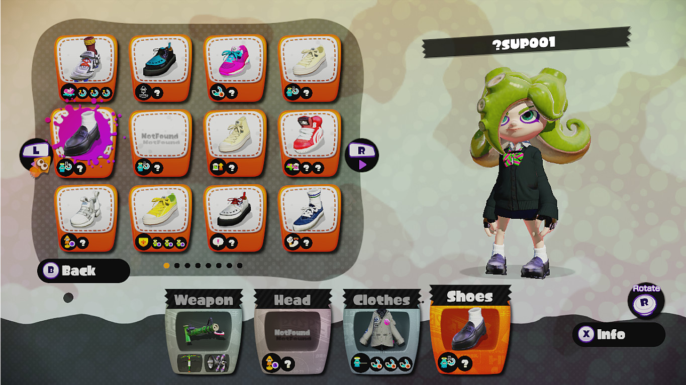 School cardigan top & shoes Mod for Splatoon | Splatoon Mods