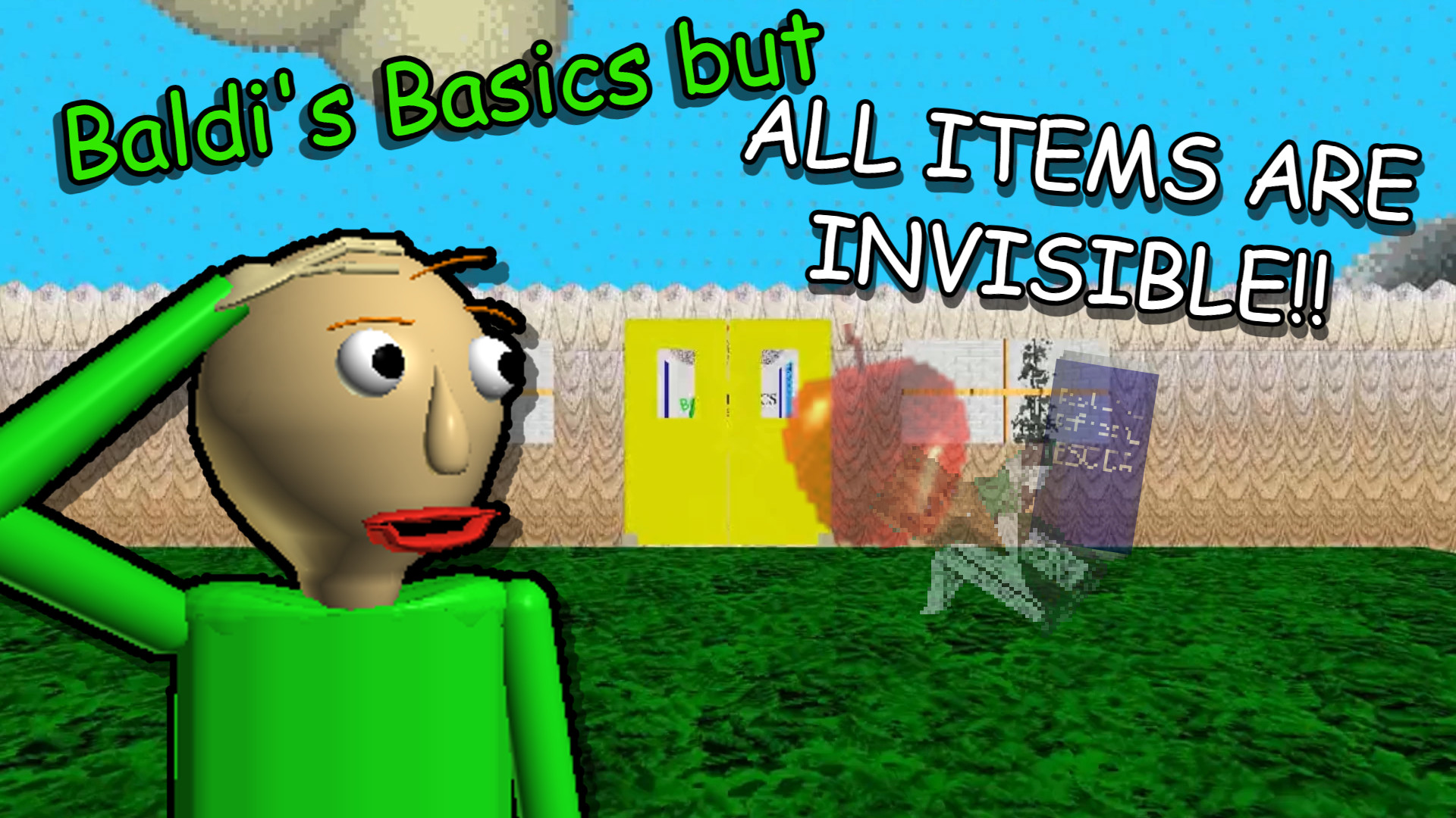 (0.9.X) All Items are INVISIBLE!! Mod for Baldi's Basics | Baldi Mods