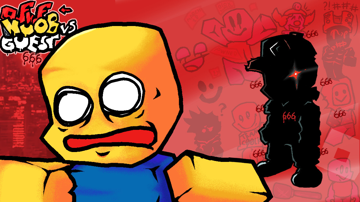 noob vs guest 666 fight or flight reskin Mod for Friday Night Funkin ...