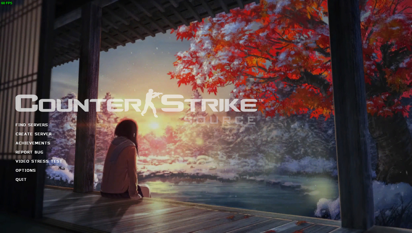 Animated Winter-Sakura Background Mod for Counter-Strike: Source | CS:S Mods