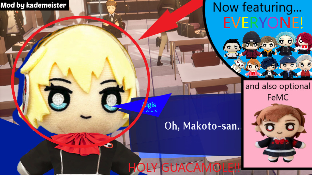 The P3R Plushie Portrait Mod [Complete] Mod for Persona 3 Reload | P3R Mods