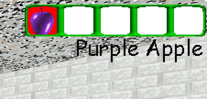 Purple Apple in Baldi's Basics Plus Mod for Baldi's Basics | Baldi Mods