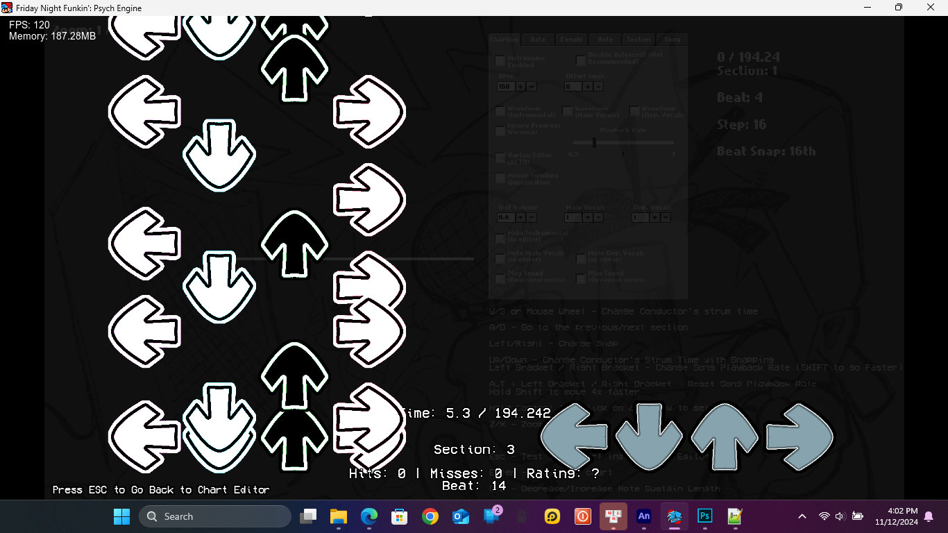 BLACK and WHITE NOTE assets Mod for Friday Night Funkin' | FNF Mods