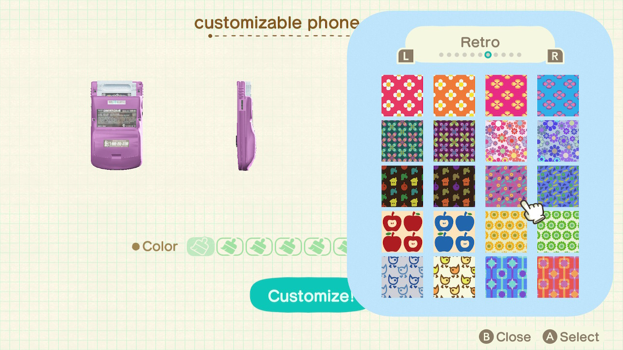 Customizable Game Boy Color Nook Phone Mod for Animal Crossing: New ...