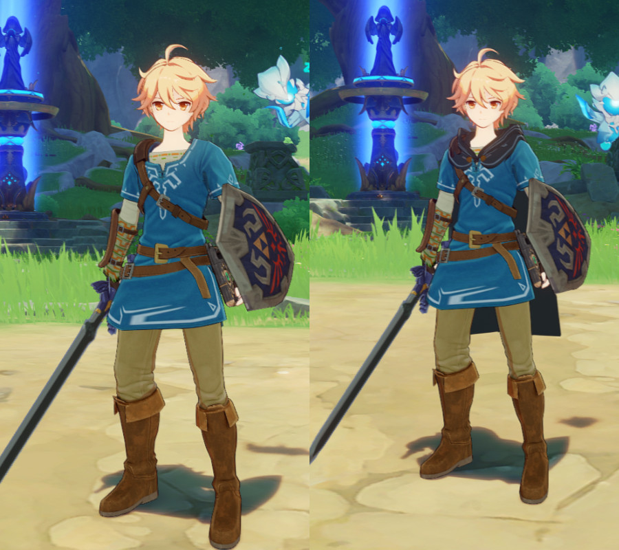 Aether link outfit Mod for Genshin Impact | GI Mods