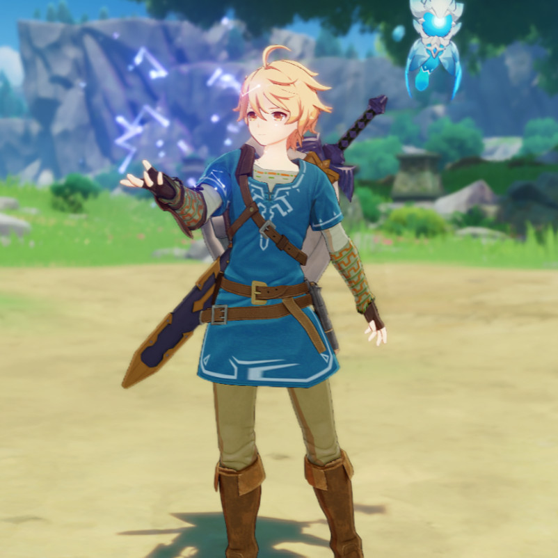 Aether link outfit Mod for Genshin Impact | GI Mods