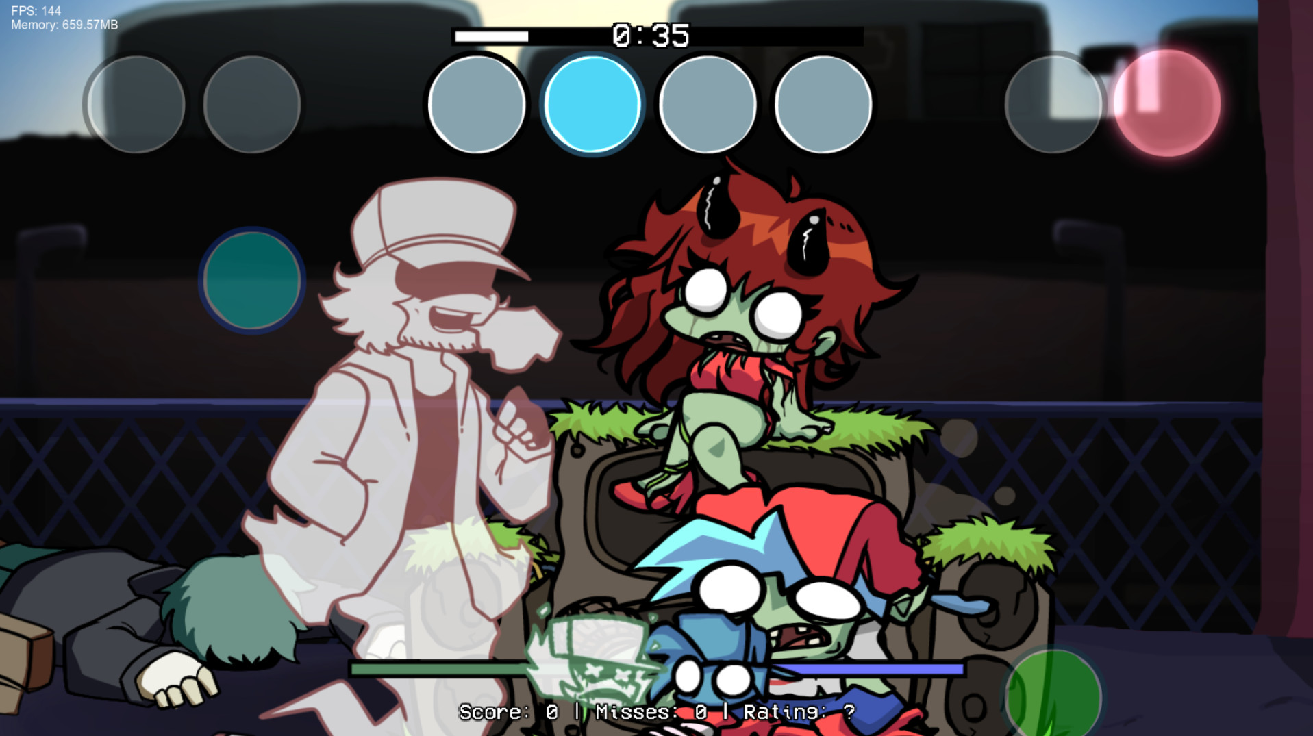 plants vs rappers skin mod Mod for Friday Night Funkin' | FNF Mods