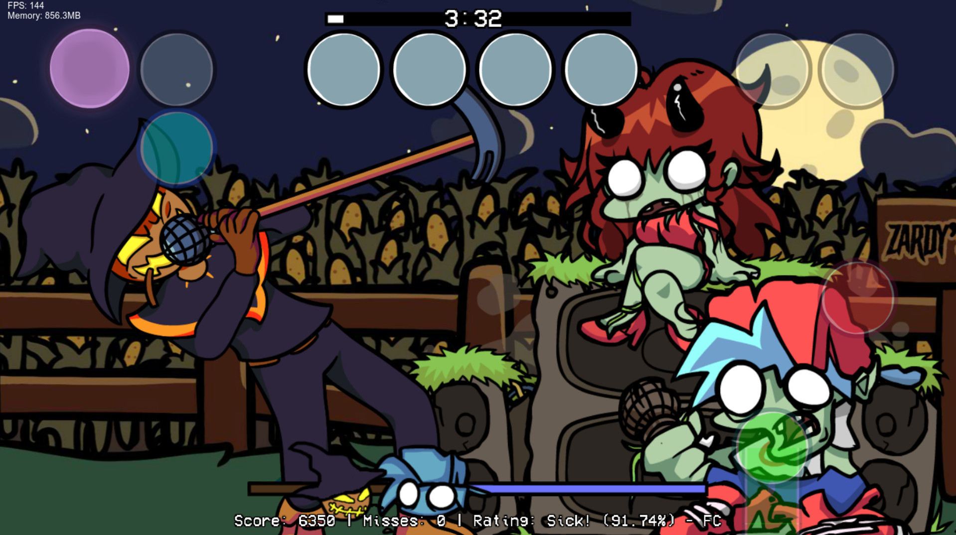 plants vs rappers skin mod Mod for Friday Night Funkin' | FNF Mods