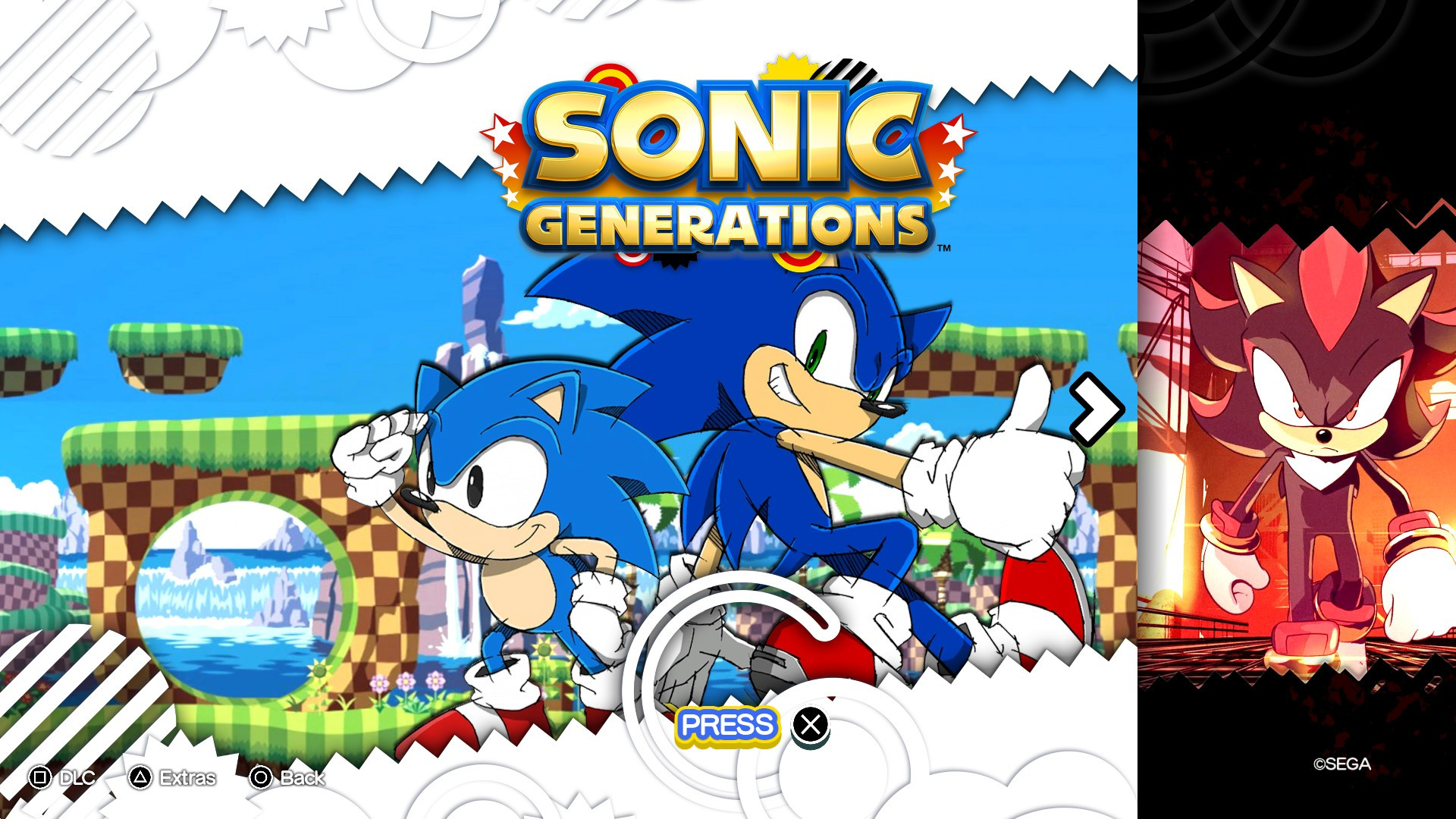 Alternate Menu Backgrounds Mod for Shadow Generations | SXSGShadow Mods