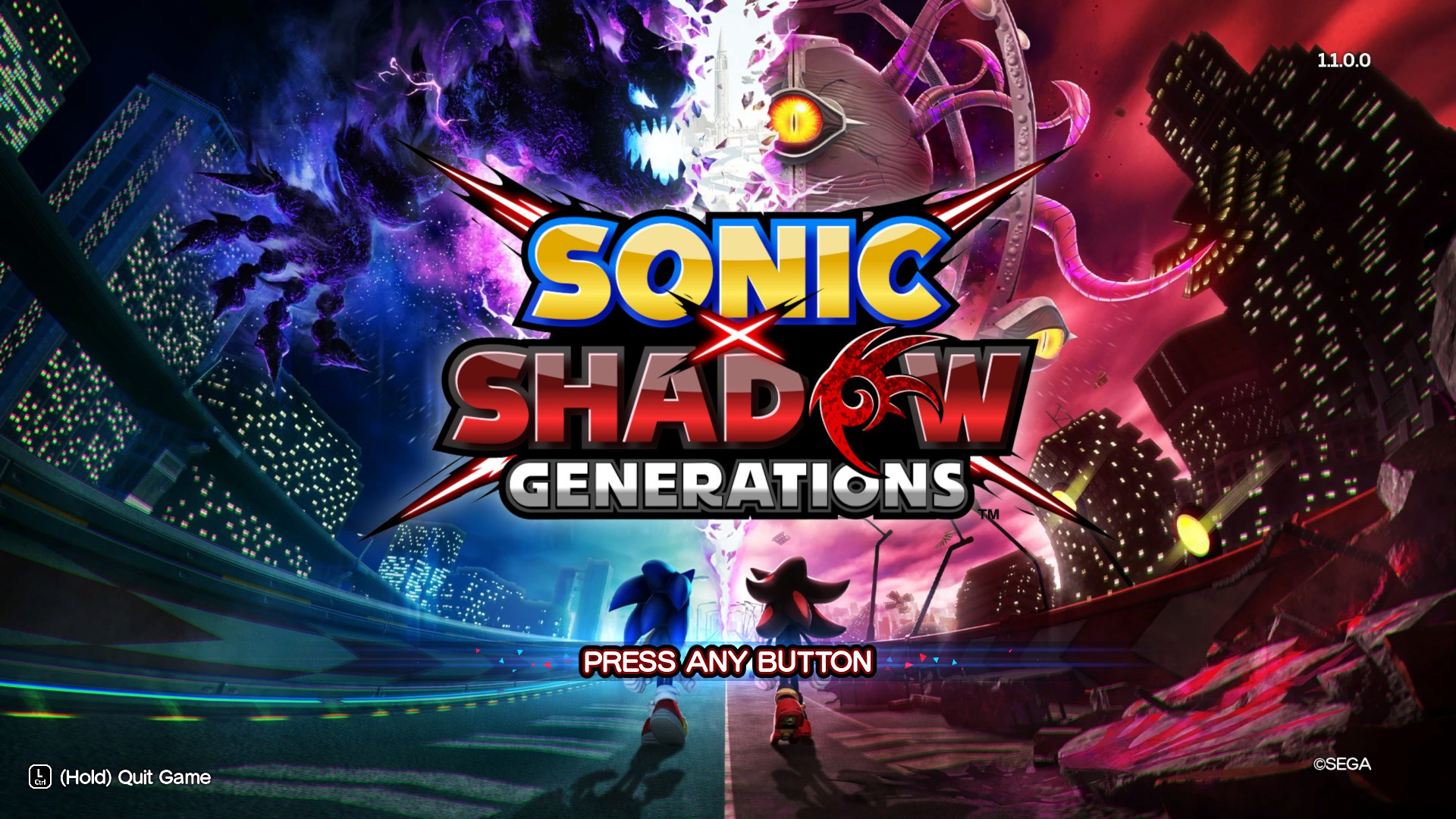 Alternate Menu Backgrounds Mod for Shadow Generations | SXSGShadow Mods