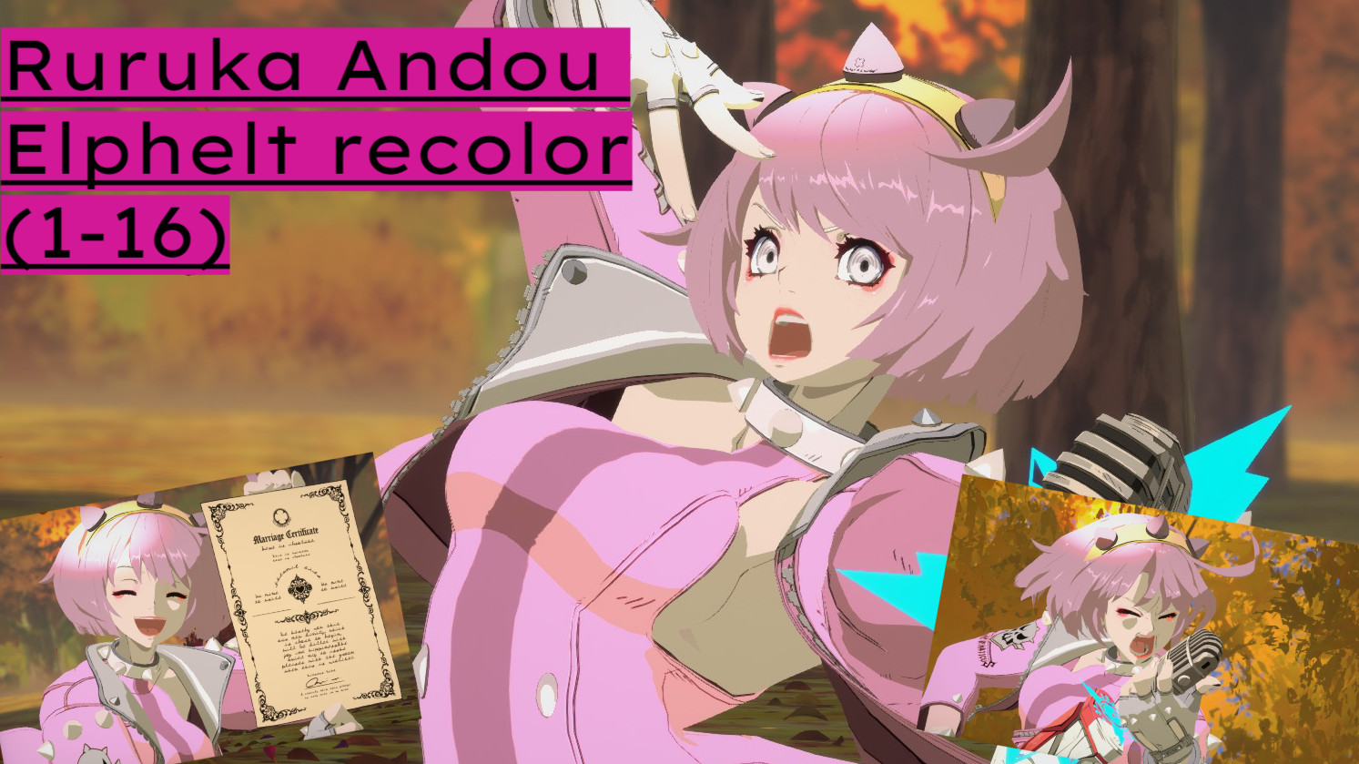 Ruruka Andou color for Elphelt (1-16) Mod for GUILTY GEAR -STRIVE ...