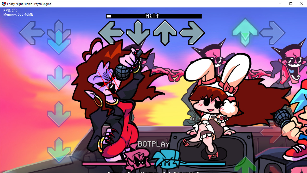 Maid Bunny GF over GF + FLA File Mod for Friday Night Funkin' | FNF Mods