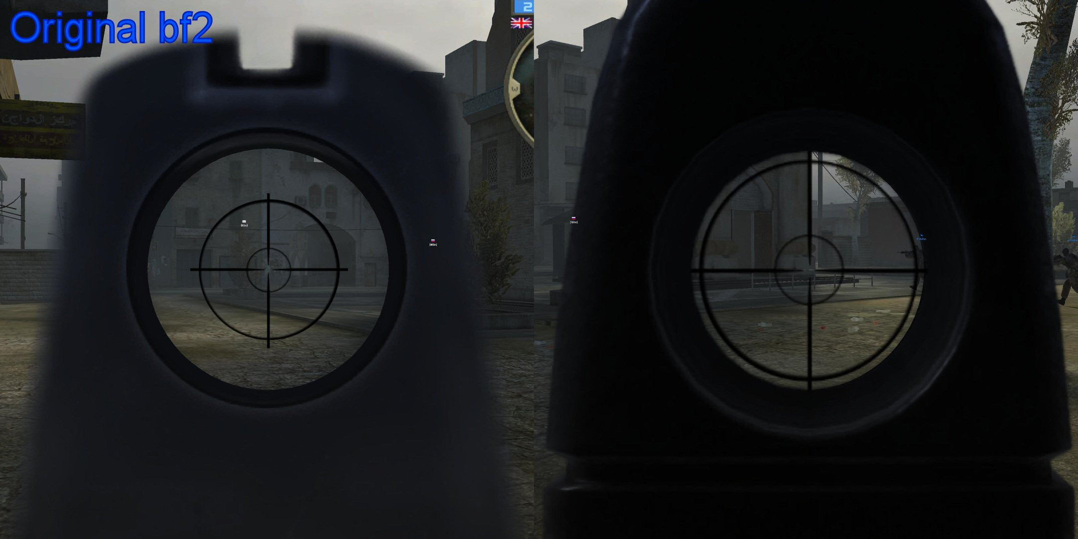 FN2000 different scope view Mod for Battlefield 2 | BF2 Mods