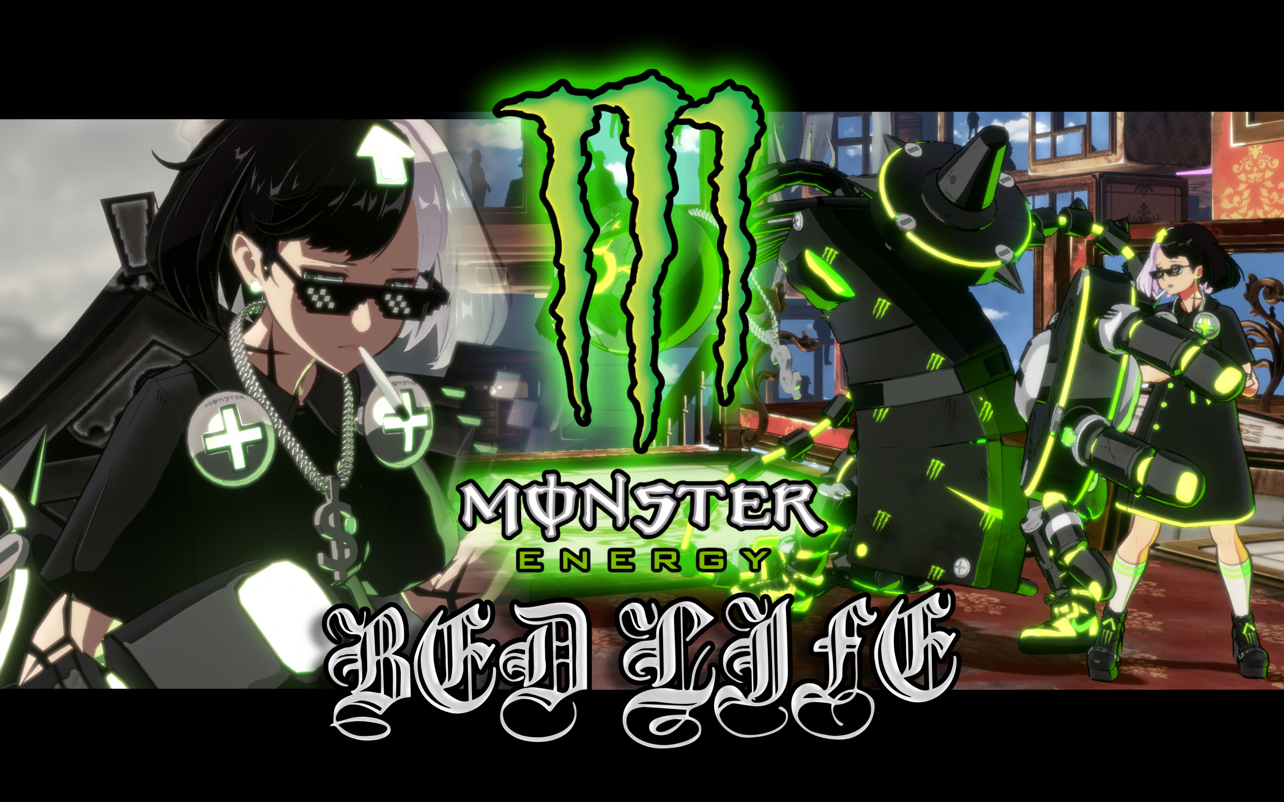 Monster Energy Bed Life Mod for GUILTY GEAR -STRIVE- | GGST Mods