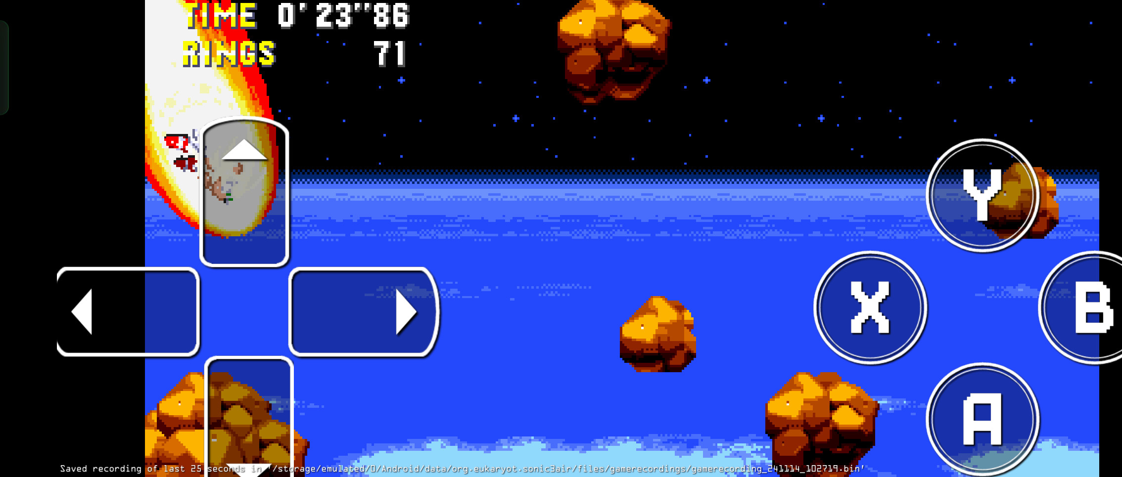 Fireball effect for super sonic in ddz Mod for Sonic 3 A.I.R. | S3AIR Mods
