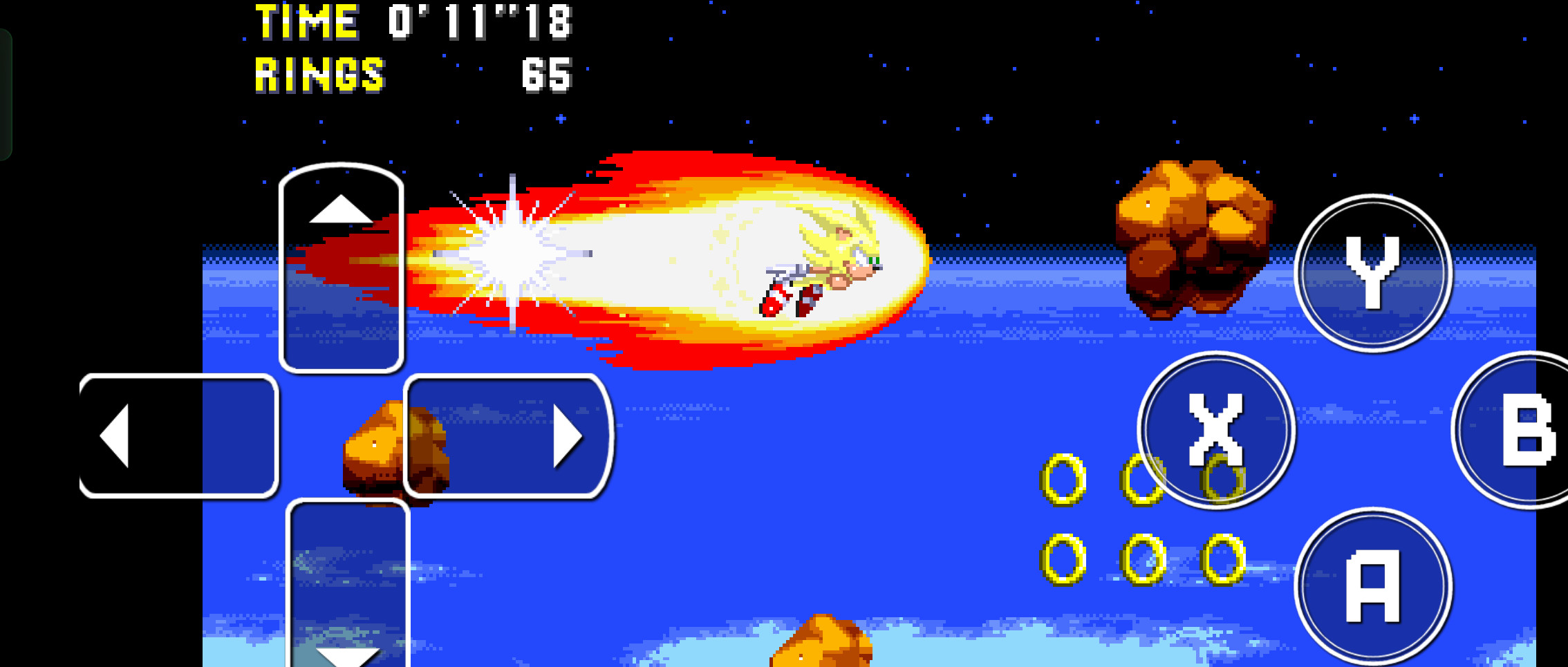 Fireball effect for super sonic in ddz Mod for Sonic 3 A.I.R. | S3AIR Mods