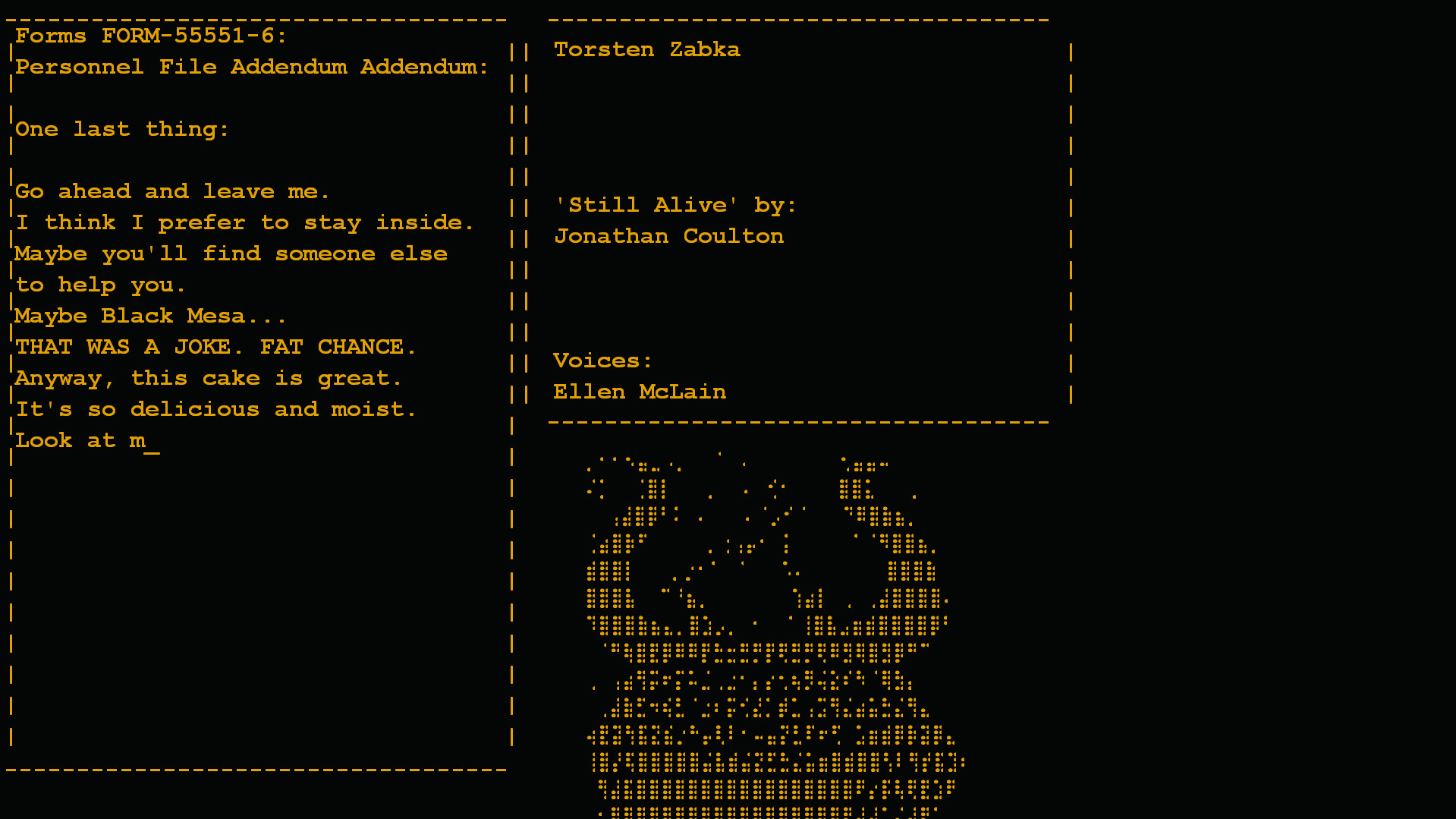 phonk trollface over glados ASCII art Mod for Portal | PRTL Mods