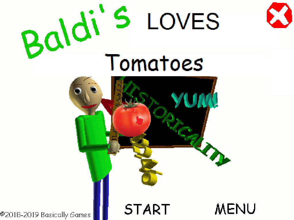 Baldi loves tomatoes Mod for Baldi's Basics | Baldi Mods