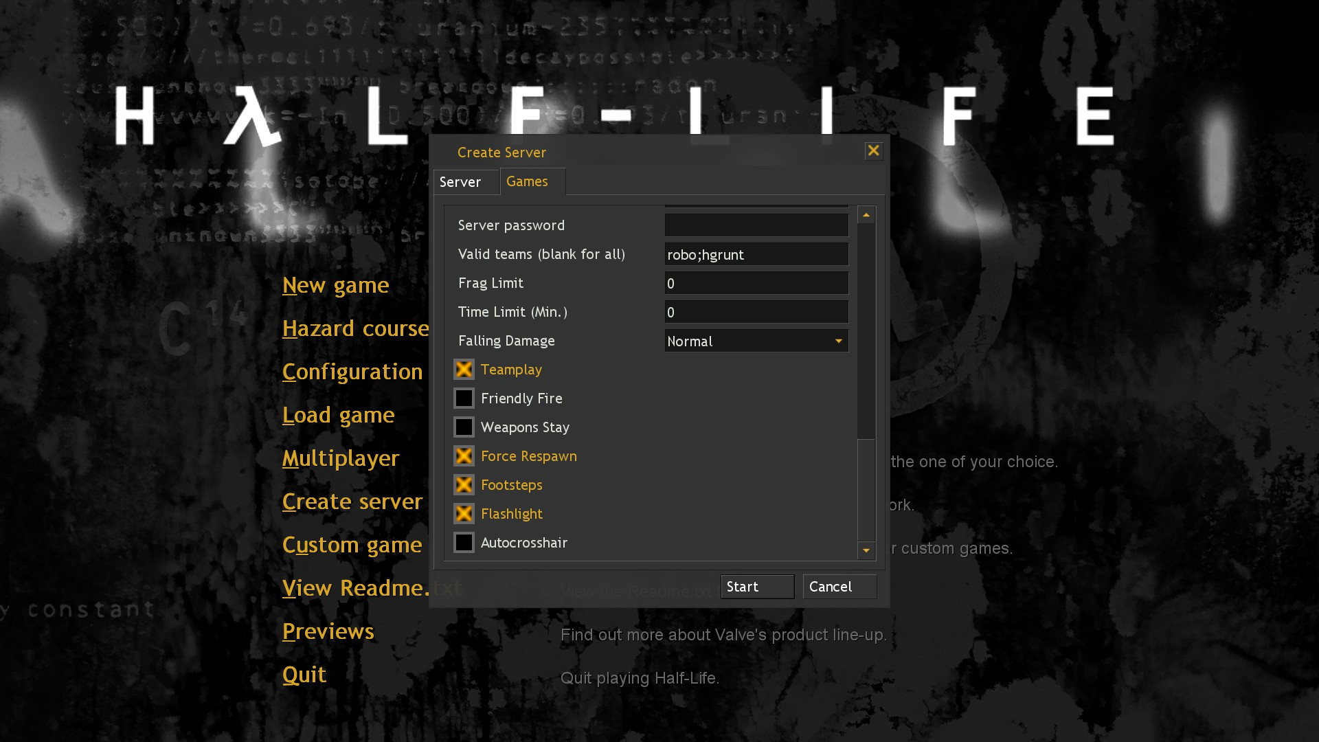 WON styled interface - Fully restored Mod for Half-Life | HL Mods