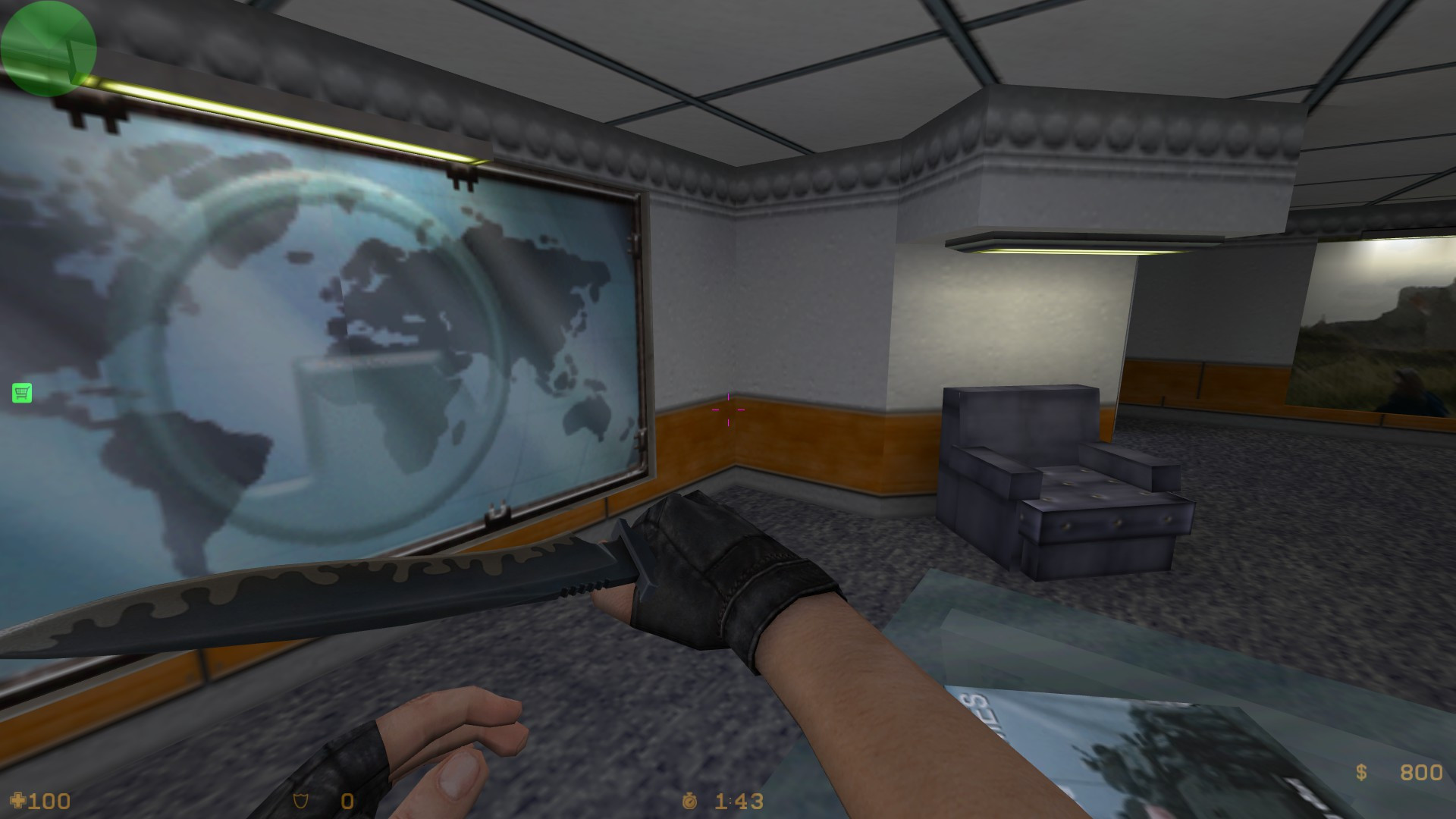 CSS Knife (w/ CSS Hands) De_Chromed Mod for Counter-Strike 1.6 | CS1.6 Mods