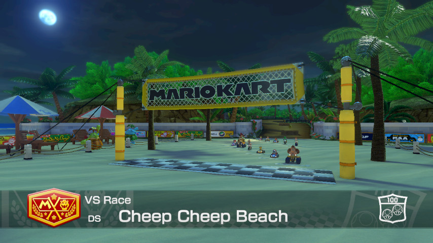 Night Cheep Cheep Beach Mod for Mario Kart 8 | MK8 Mods