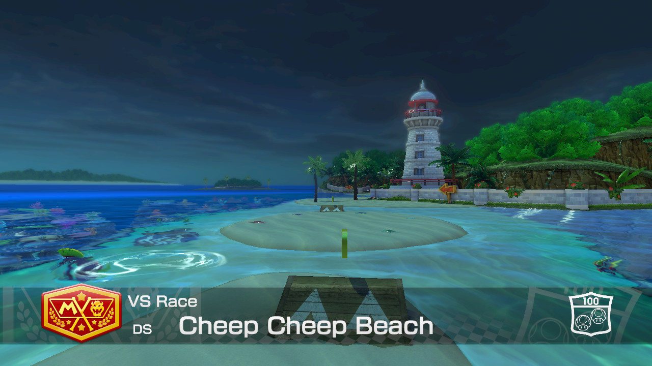 Night Cheep Cheep Beach Mod for Mario Kart 8 | MK8 Mods