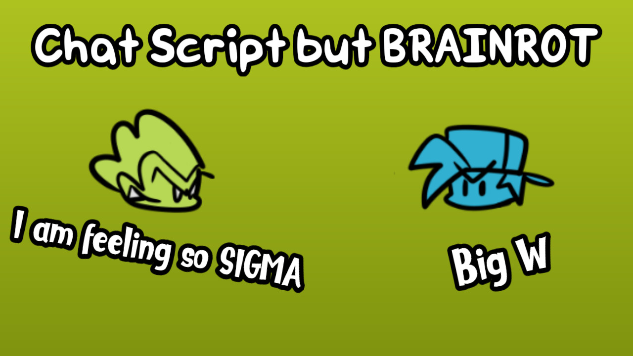 Chat Script but BRAINROT Mod for Friday Night Funkin' | FNF Mods