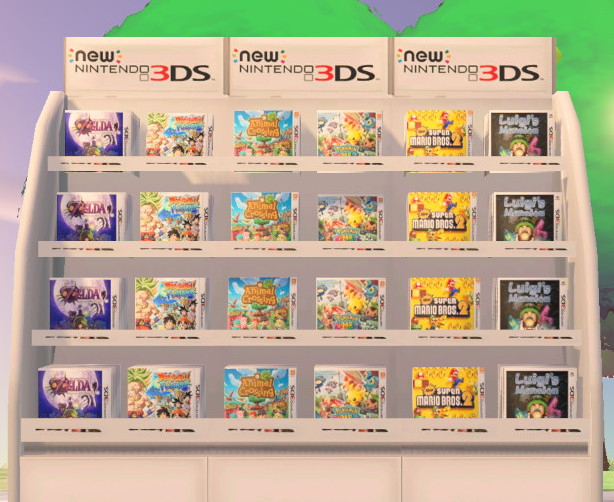 3DS Games Shelf Mod for Animal Crossing: New Horizons | ACNH Mods