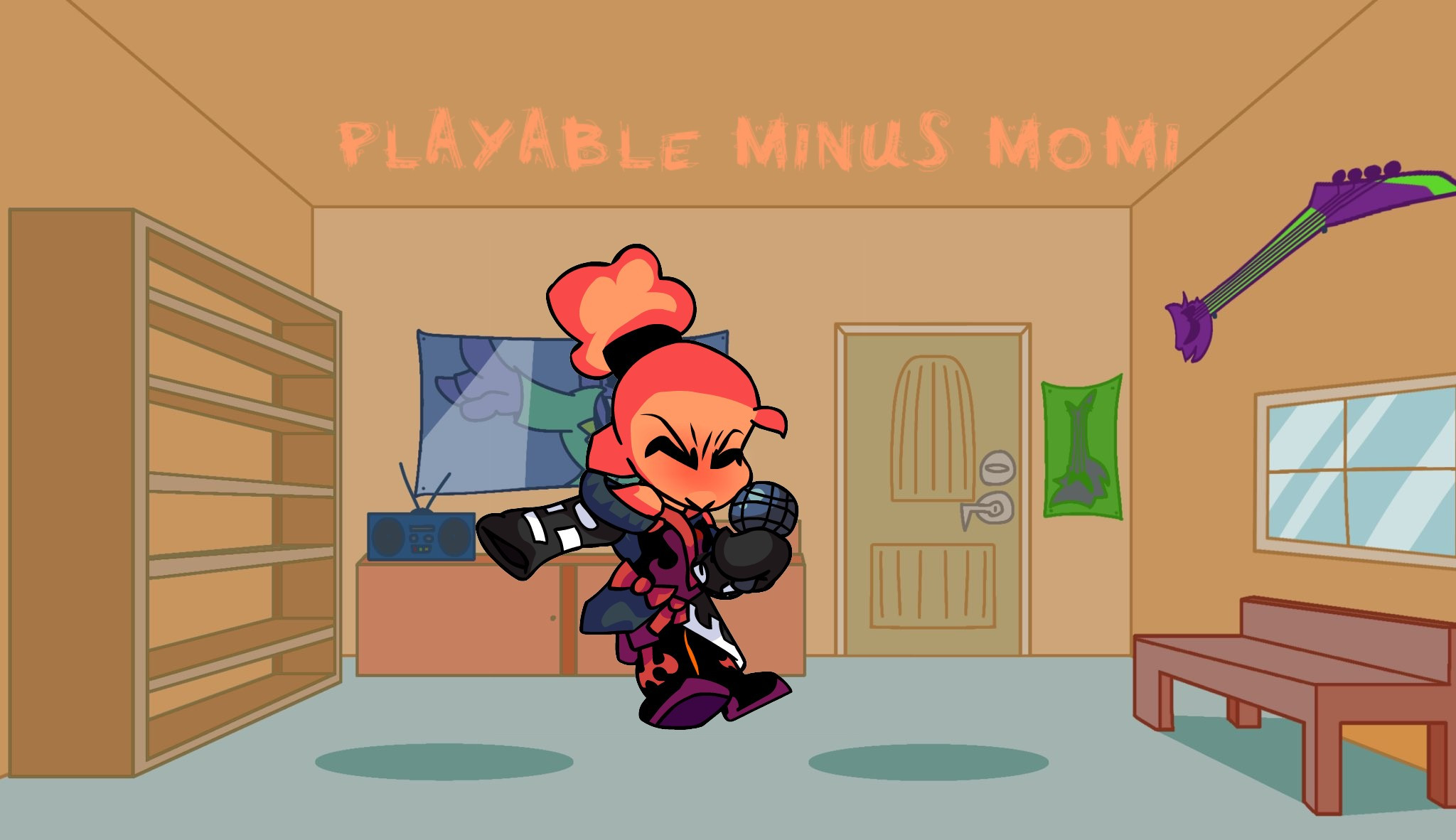 Playable Minus Momi Mod for Friday Night Funkin' | FNF Mods