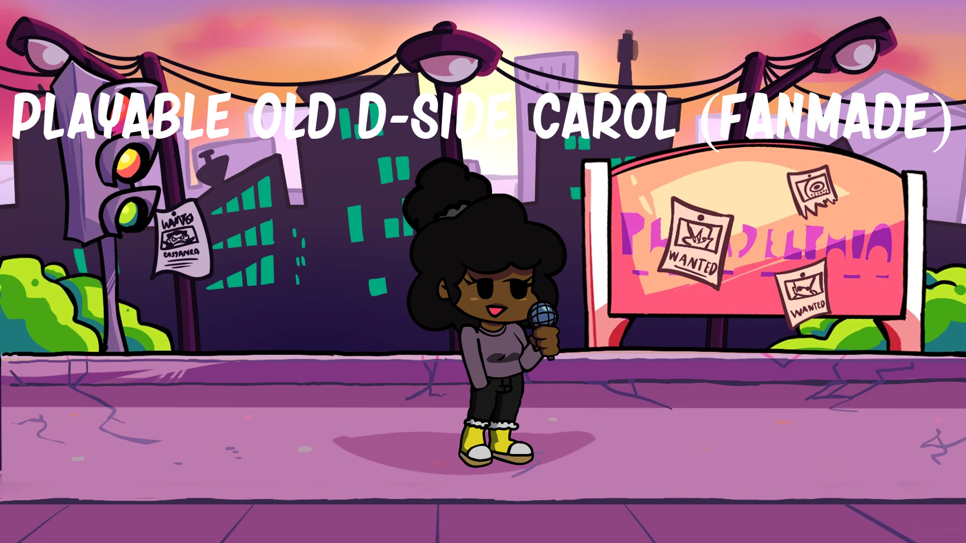 Playable Old D-Side Carol (FanMade) + FLA Mod for Friday Night Funkin ...