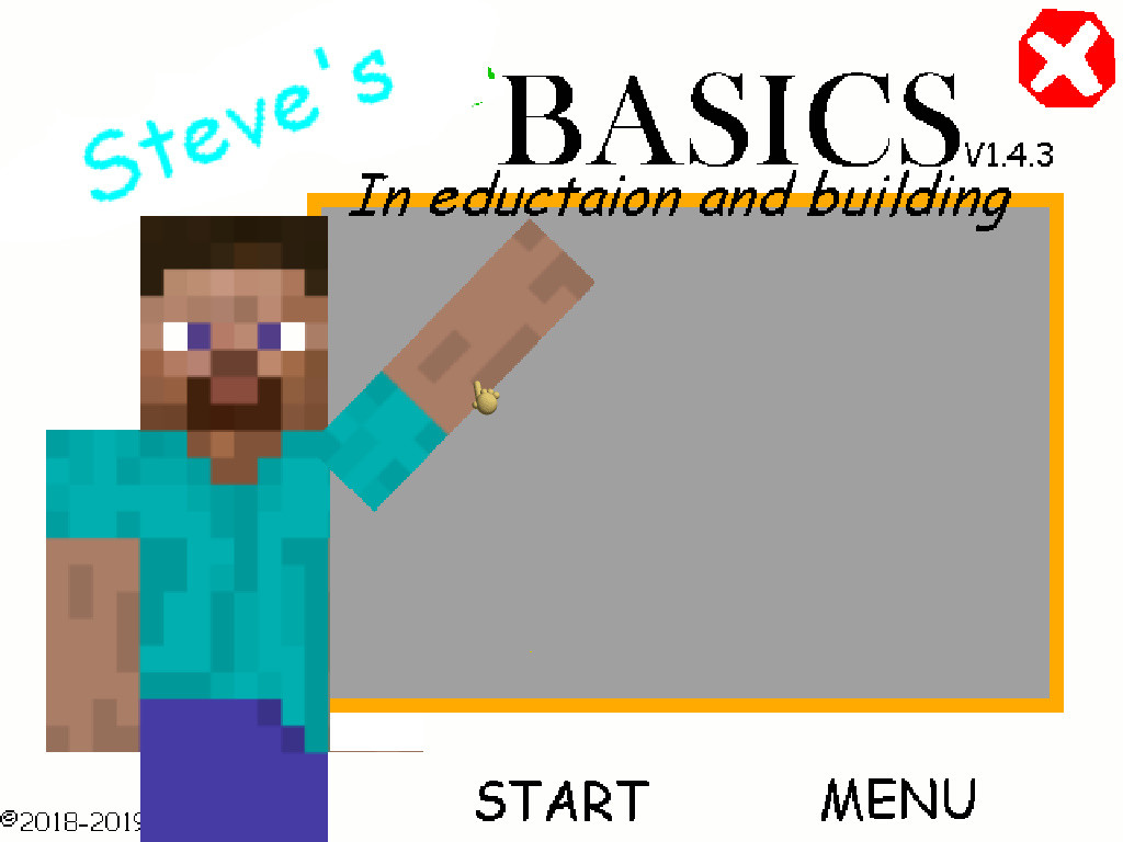 Steve basics in eductaion and building Mod for Baldi's Basics | Baldi Mods