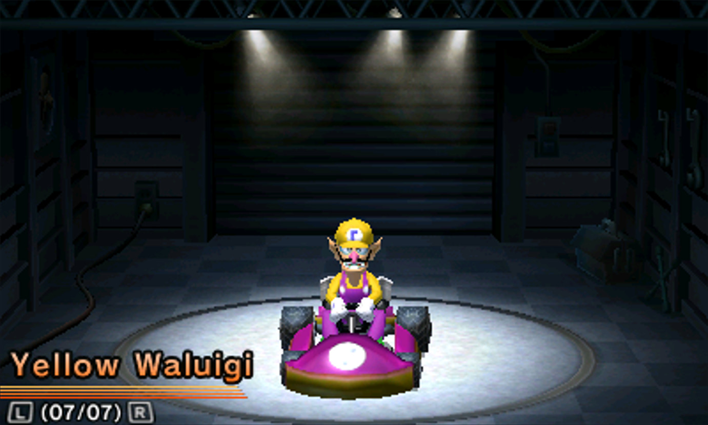 Yellow Waluigi Mod for Mario Kart 7 | MK7 Mods
