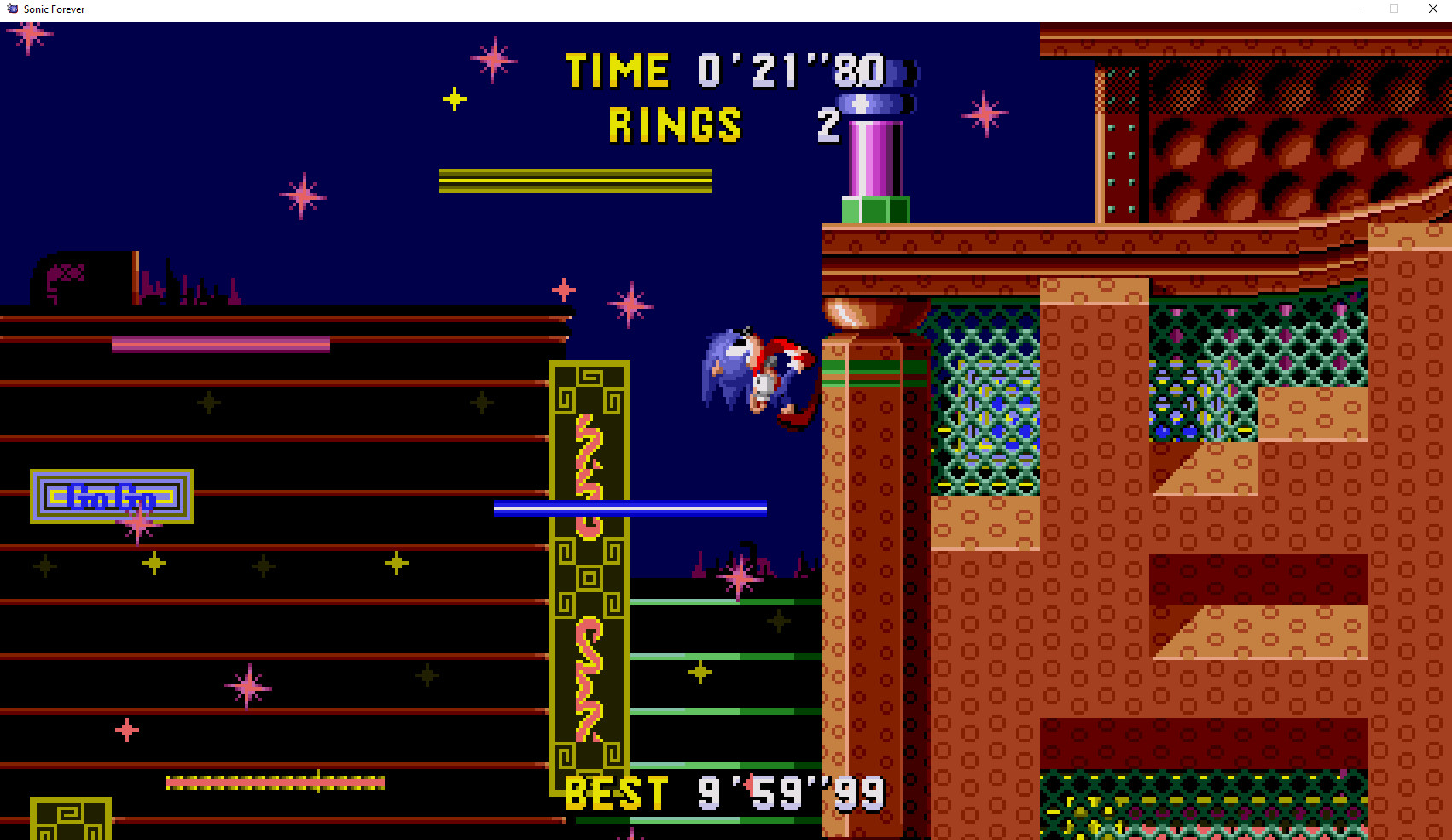 Sparkling Zone in Sonic Forever Mod for Sonic the Hedgehog Forever ...