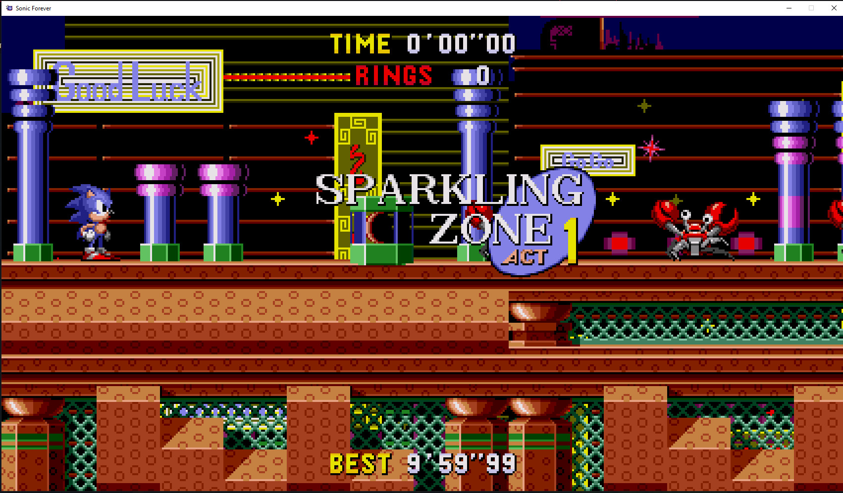 Sparkling Zone in Sonic Forever Mod for Sonic the Hedgehog Forever ...