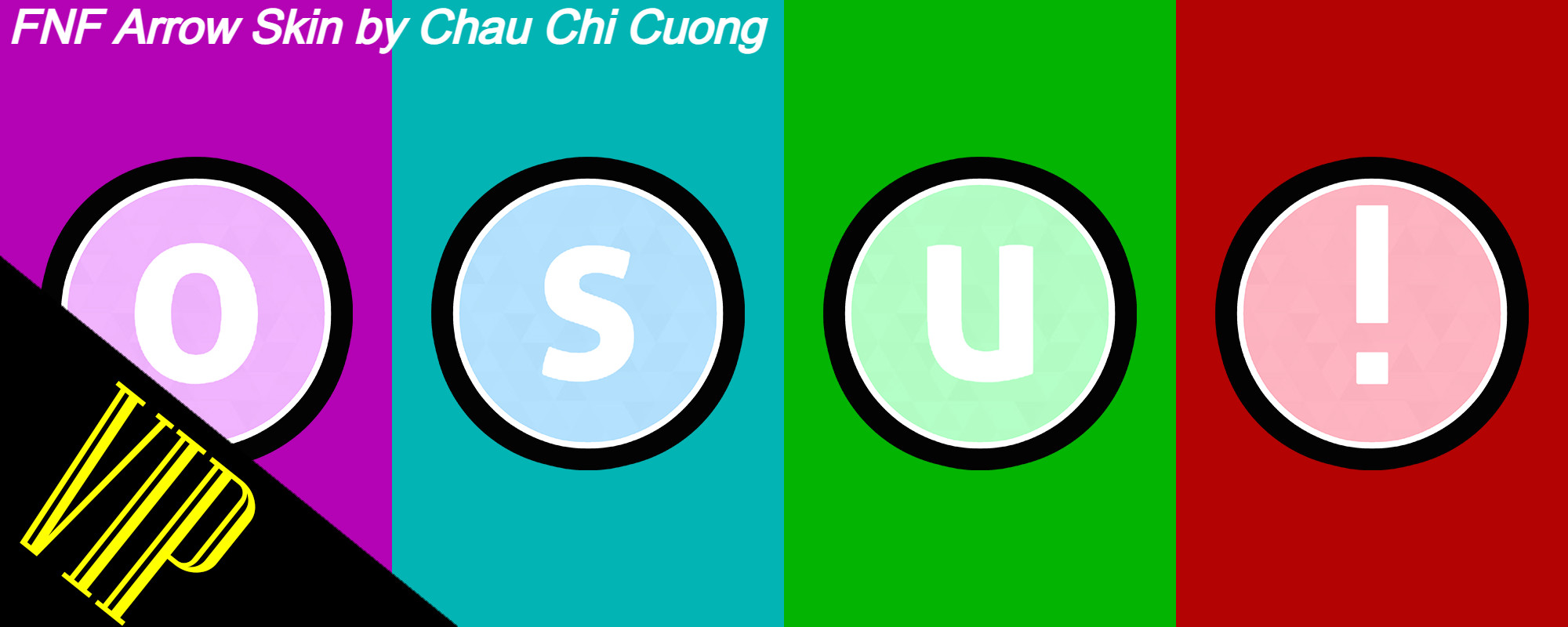 Osu Mania Circle Logo NOTE assets Mod for Friday Night Funkin' | FNF Mods