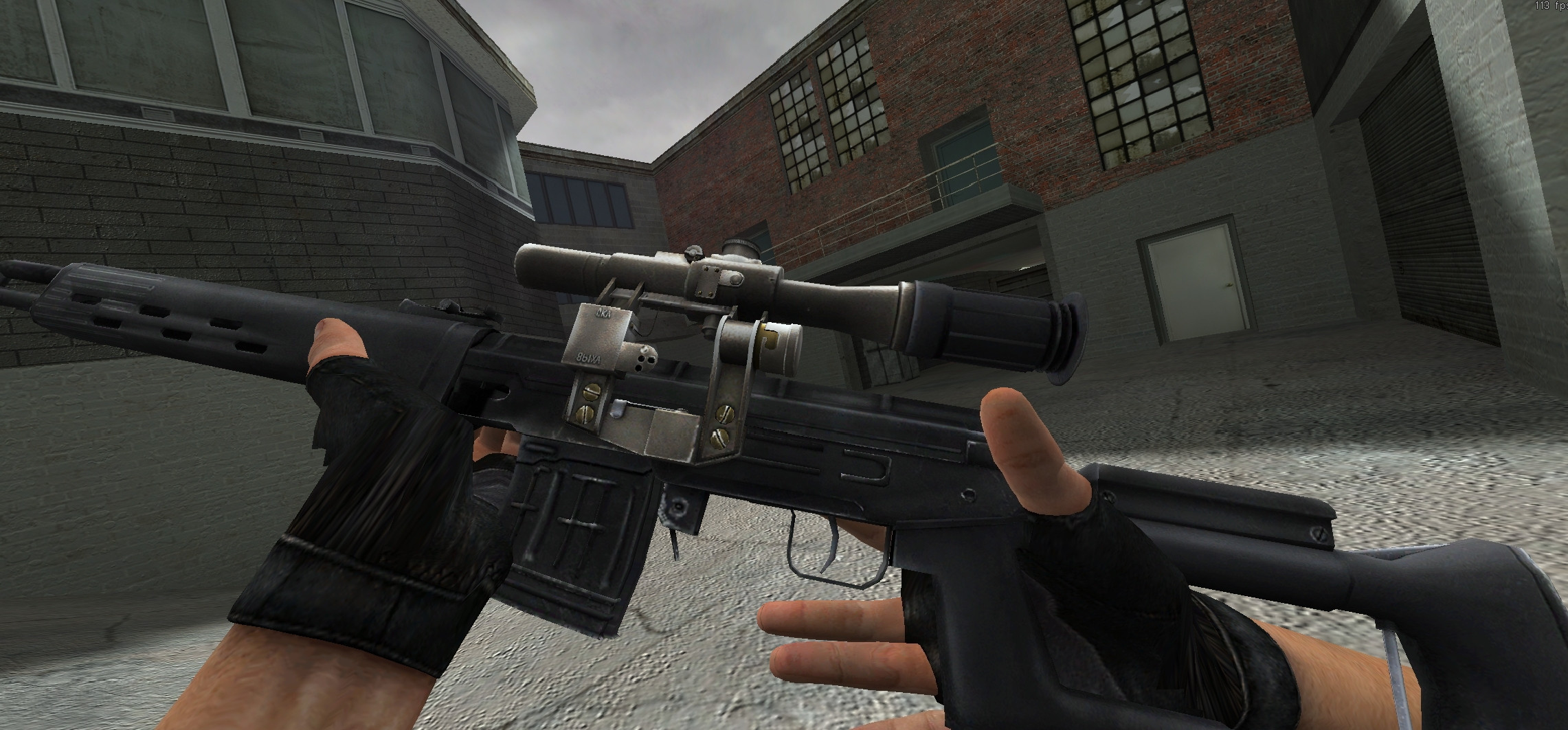 BF2: Project Reality SVD on BO6 Animations Mod for Counter-Strike 1.6 ...