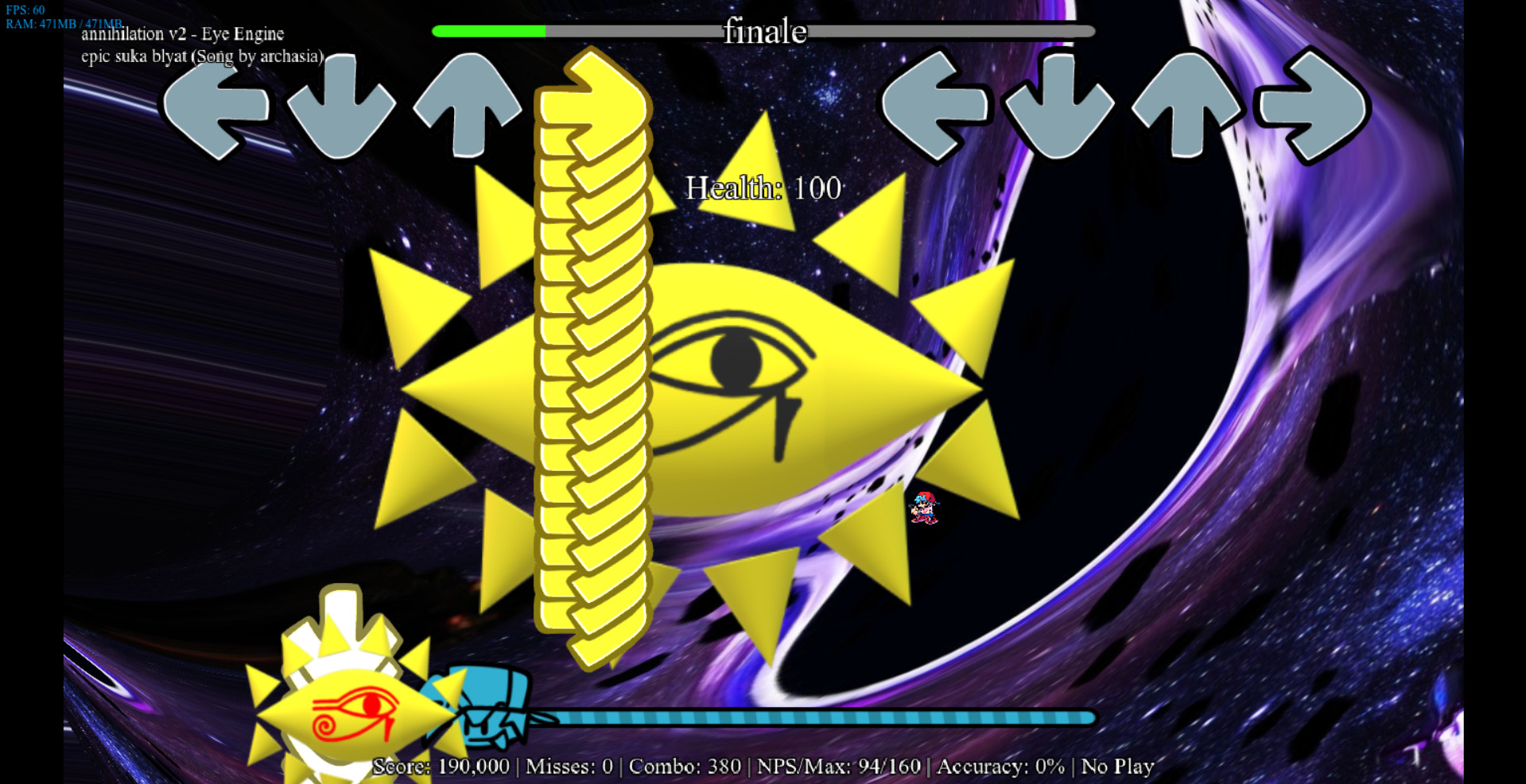 Mid effort annihilation Mod for Friday Night Funkin' | FNF Mods