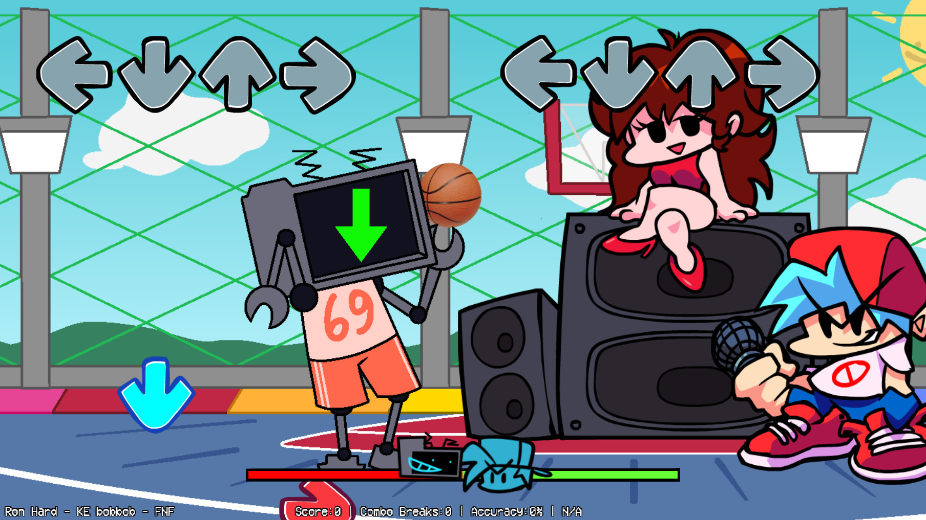 Hex Ron (skin mod) Mod for Friday Night Funkin' | FNF Mods