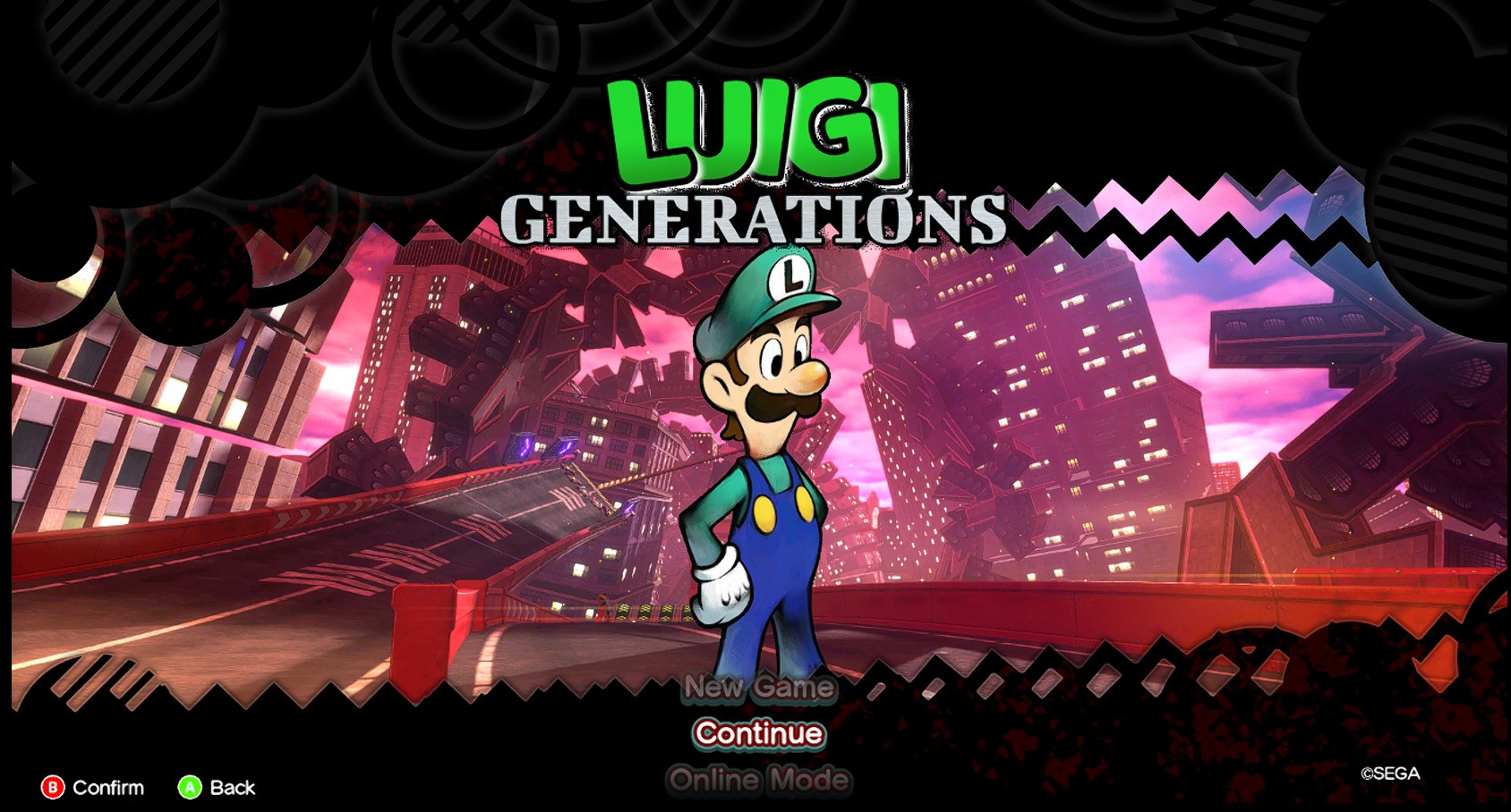 Luigi Generations Mod for Shadow Generations | SXSGShadow Mods