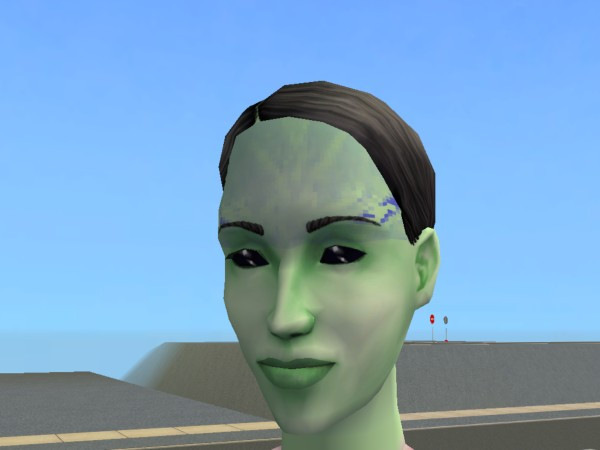 Second alien face makeup Mod for The Sims 2 | Sims 2 Mods